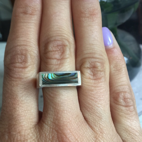 Legier | Jewelry | Legier Silver Abalone Signet | Poshmark